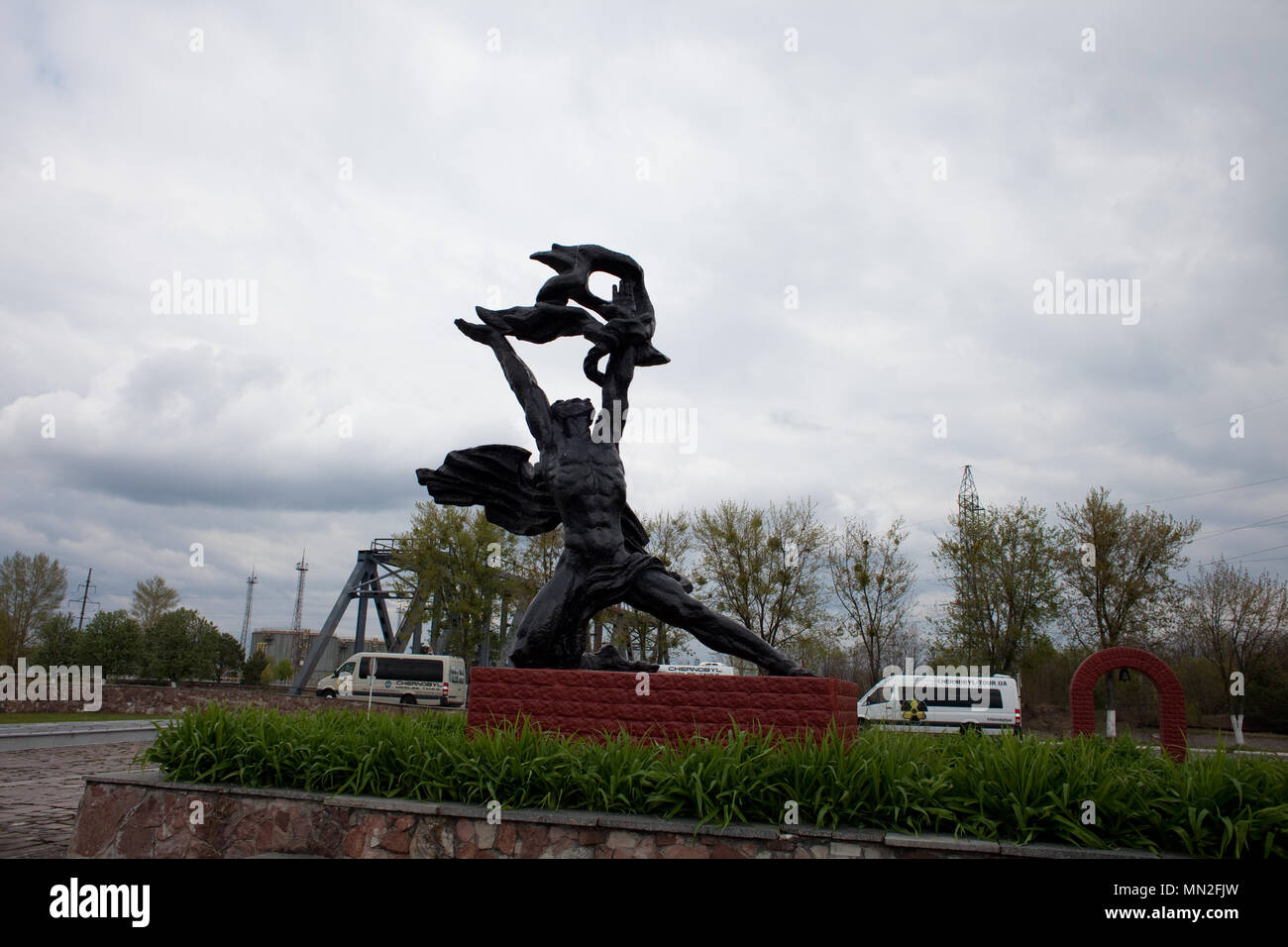 Prometheus Monument to the dead at Chernobyl nuclear power plant ...