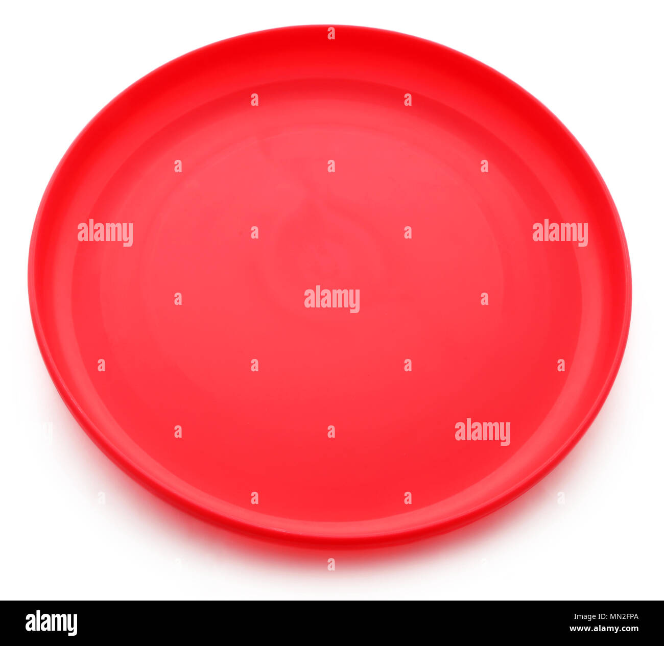 Red Frisbee isolated over white background Stock Photo - Alamy