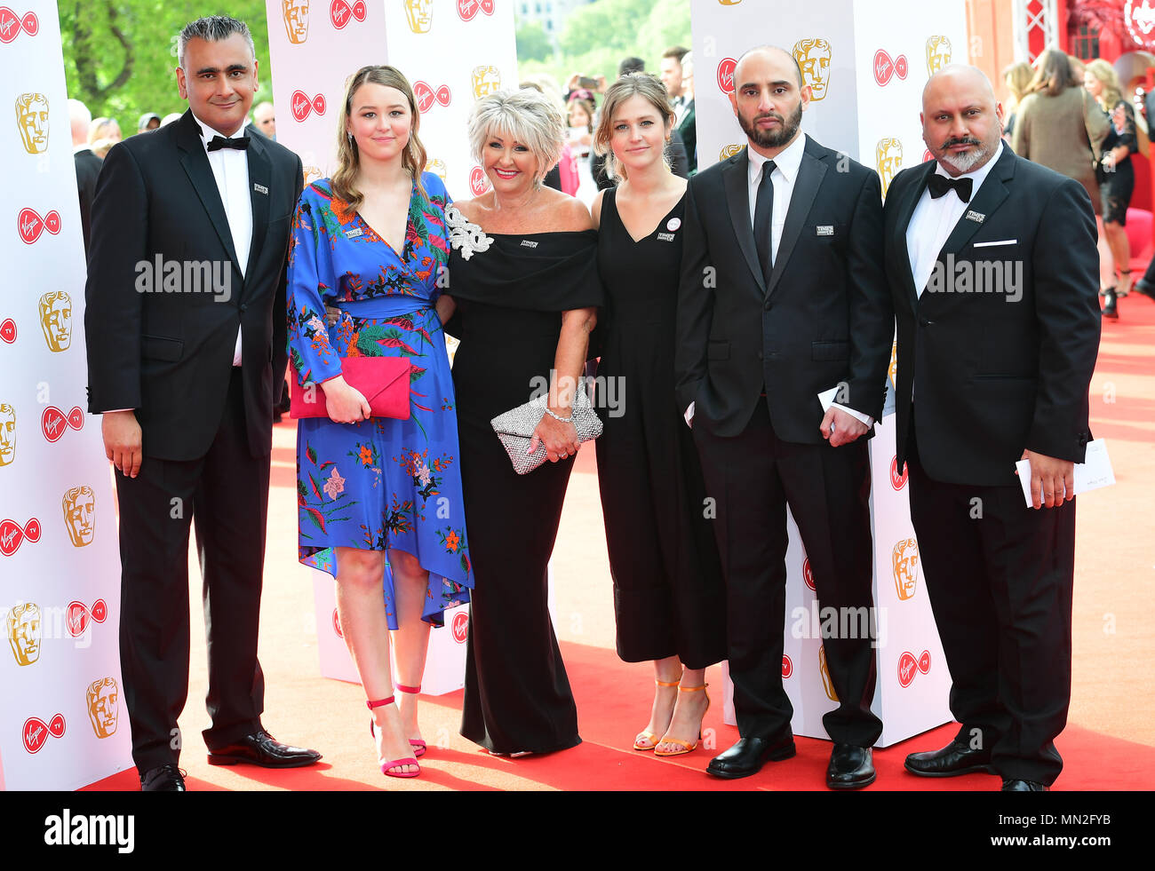 Qas Hamid, Liv Hill, Maggie Oliver, Ria Zmitrowicz, Wasim Zakir and Simon Nagra attending the ...