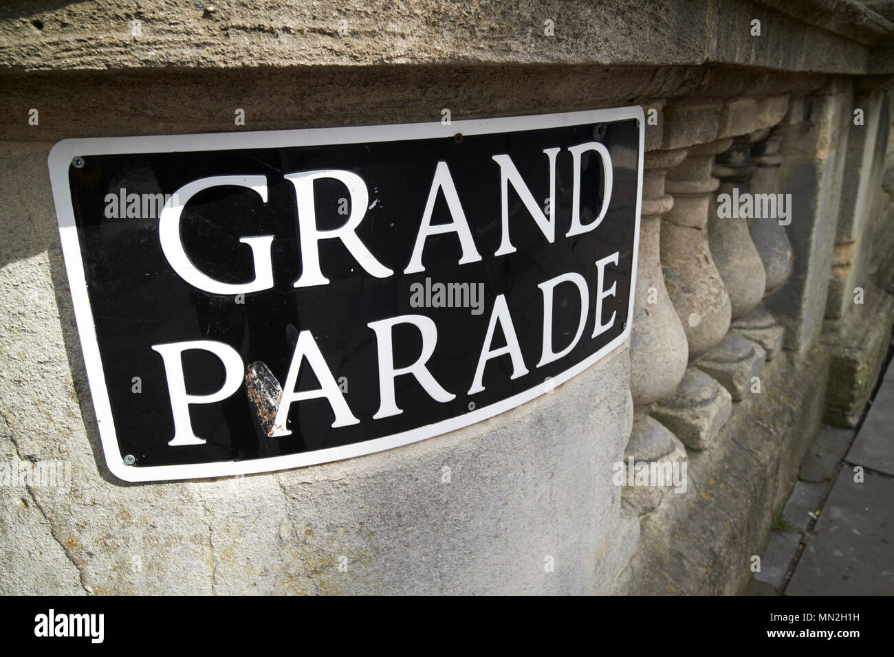 grand parade street sign Bath England UK Stock Photo - Alamy