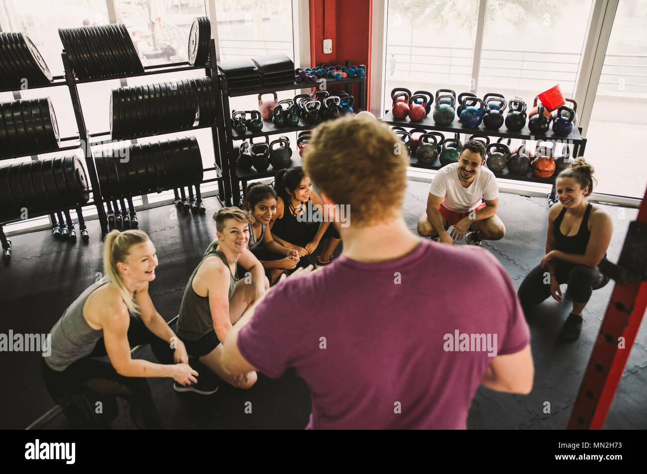 Functional training class working out Stock Photo - Alamy