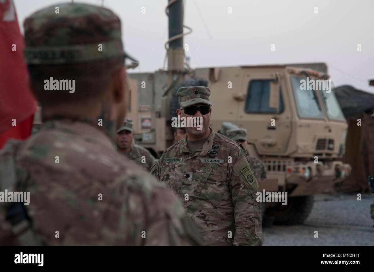U.S. Army Lt. Col. Sebastian Pastor, deployed in support of Combined ...
