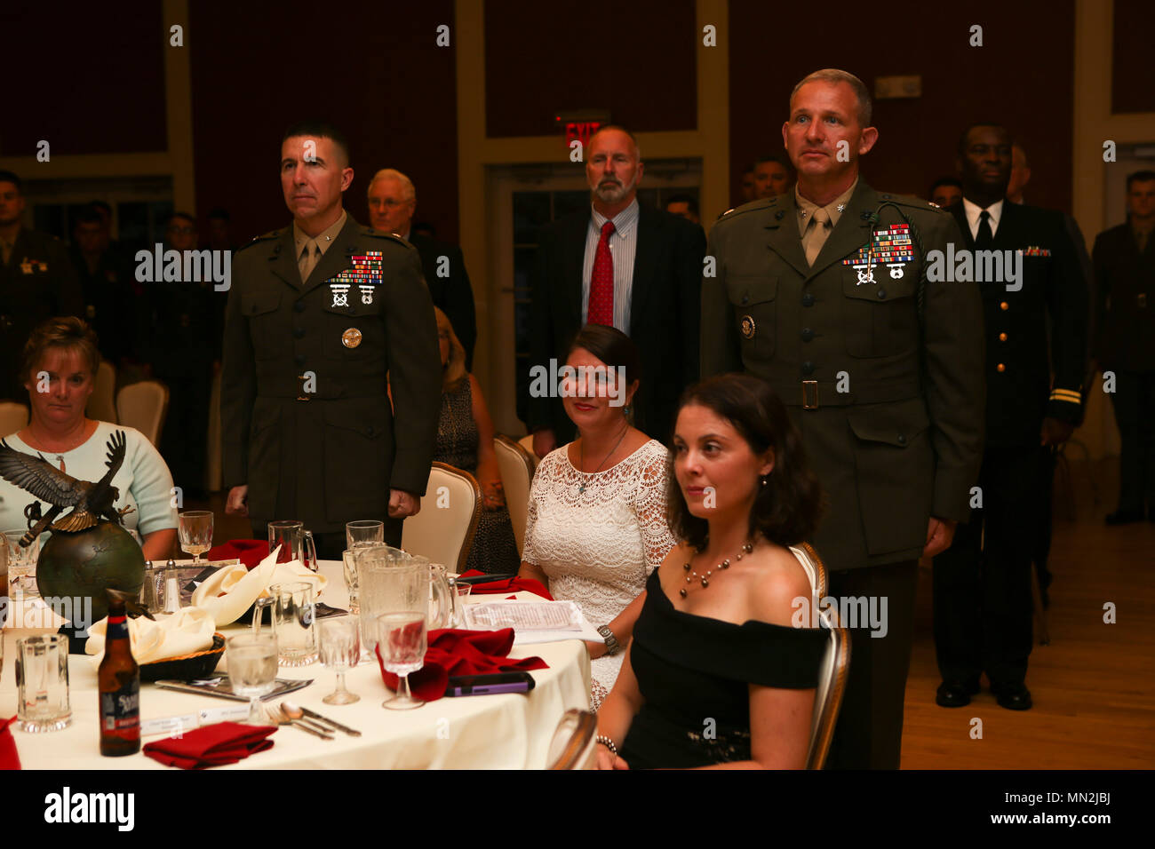 U.S. Marine Corps Brig. Gen. Benjamin T. Watson, left, and Lt. Col ...