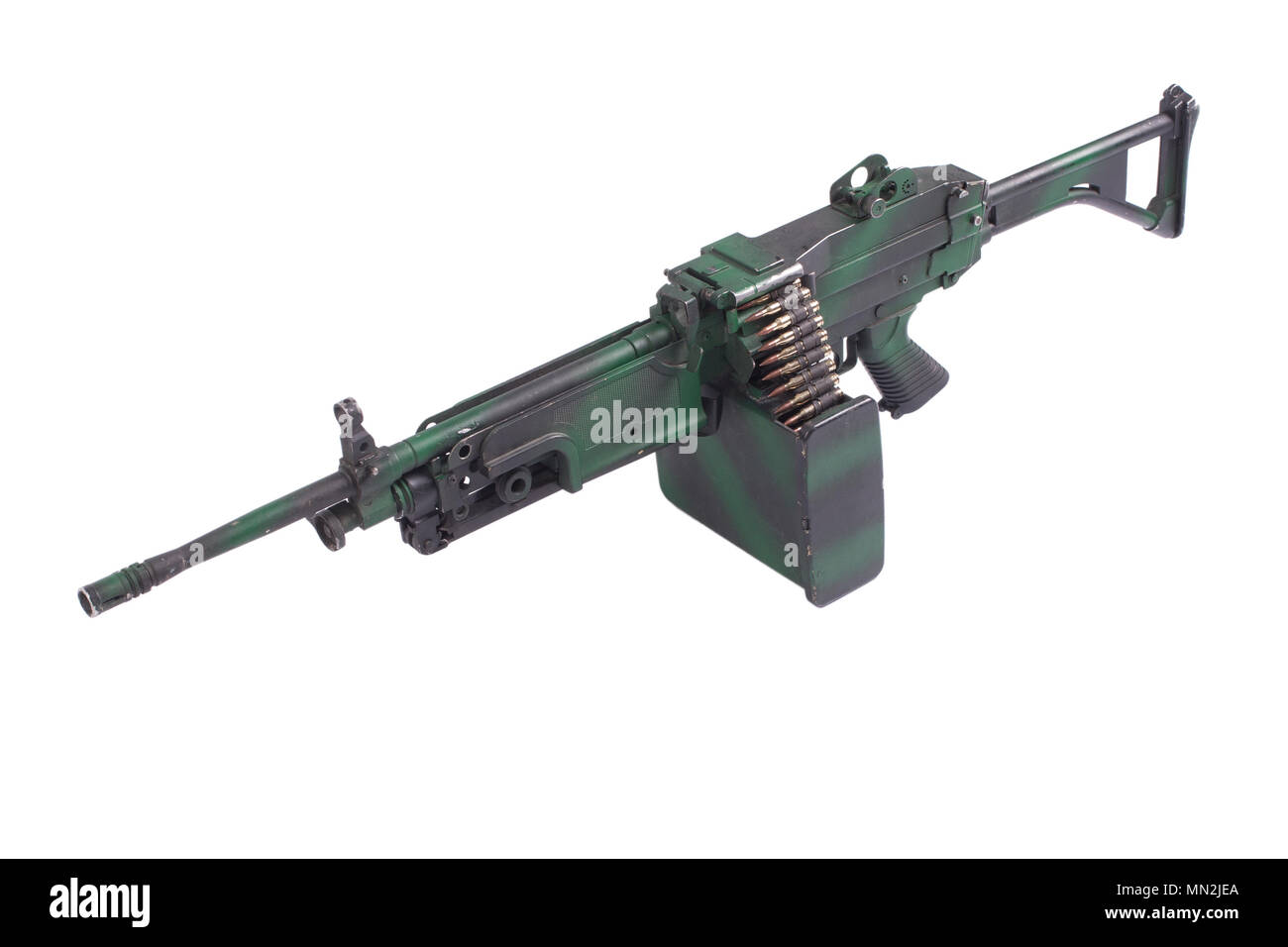 machine gun isolated on white Stock Photo - Alamy