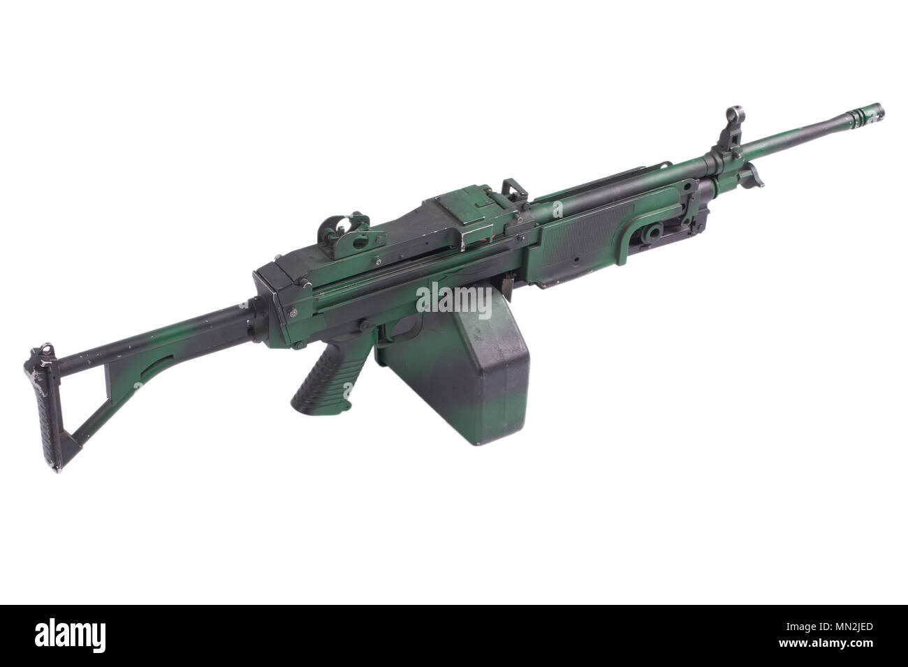 machine gun isolated on white Stock Photo - Alamy