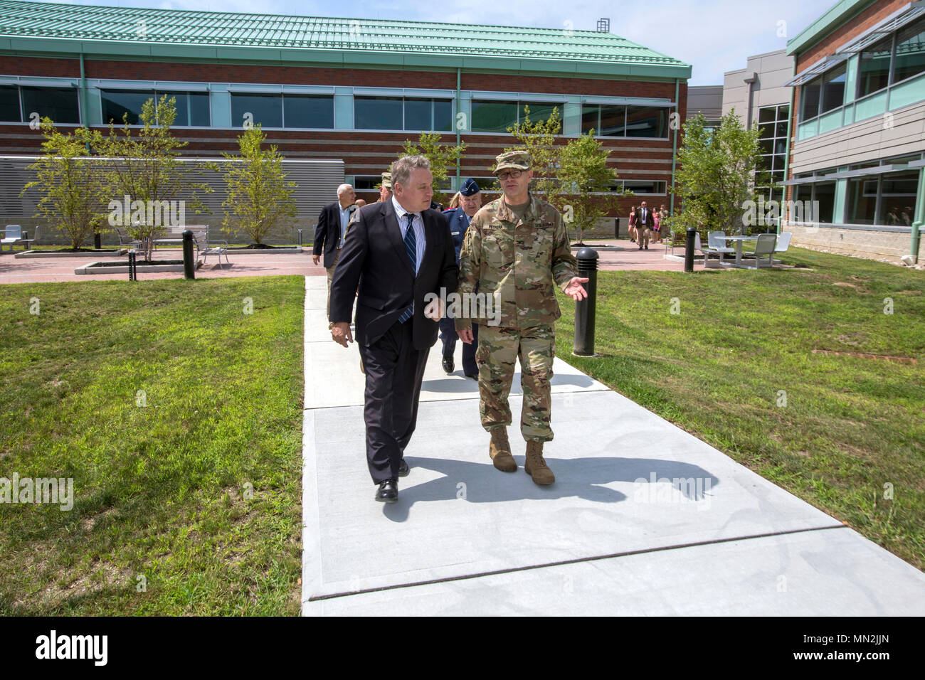 U.S. Army Col. John K. Petrera, right, Commander, 254th Regiment ...