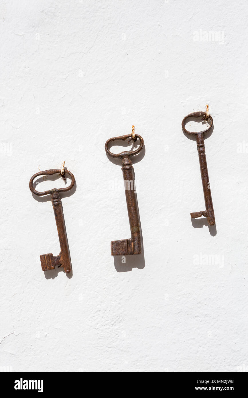 Old rusty keys hi-res stock photography and images - Alamy