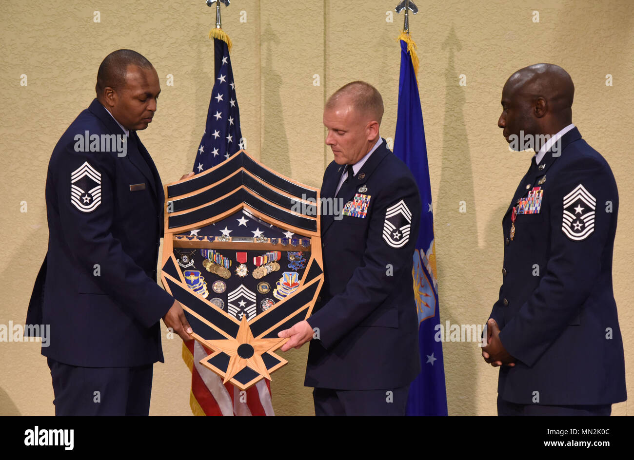 Chief Master Sgts. James Yarber, 89th Airlift Support Group ...