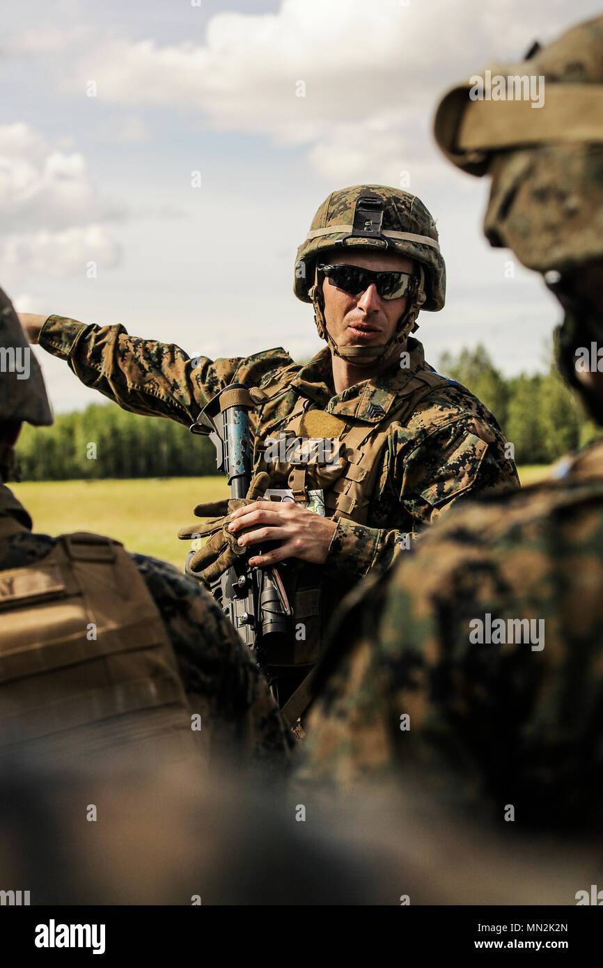 U.S. Marine Corps Sergeant Hahn with 1st Battalion, 25th Marine ...