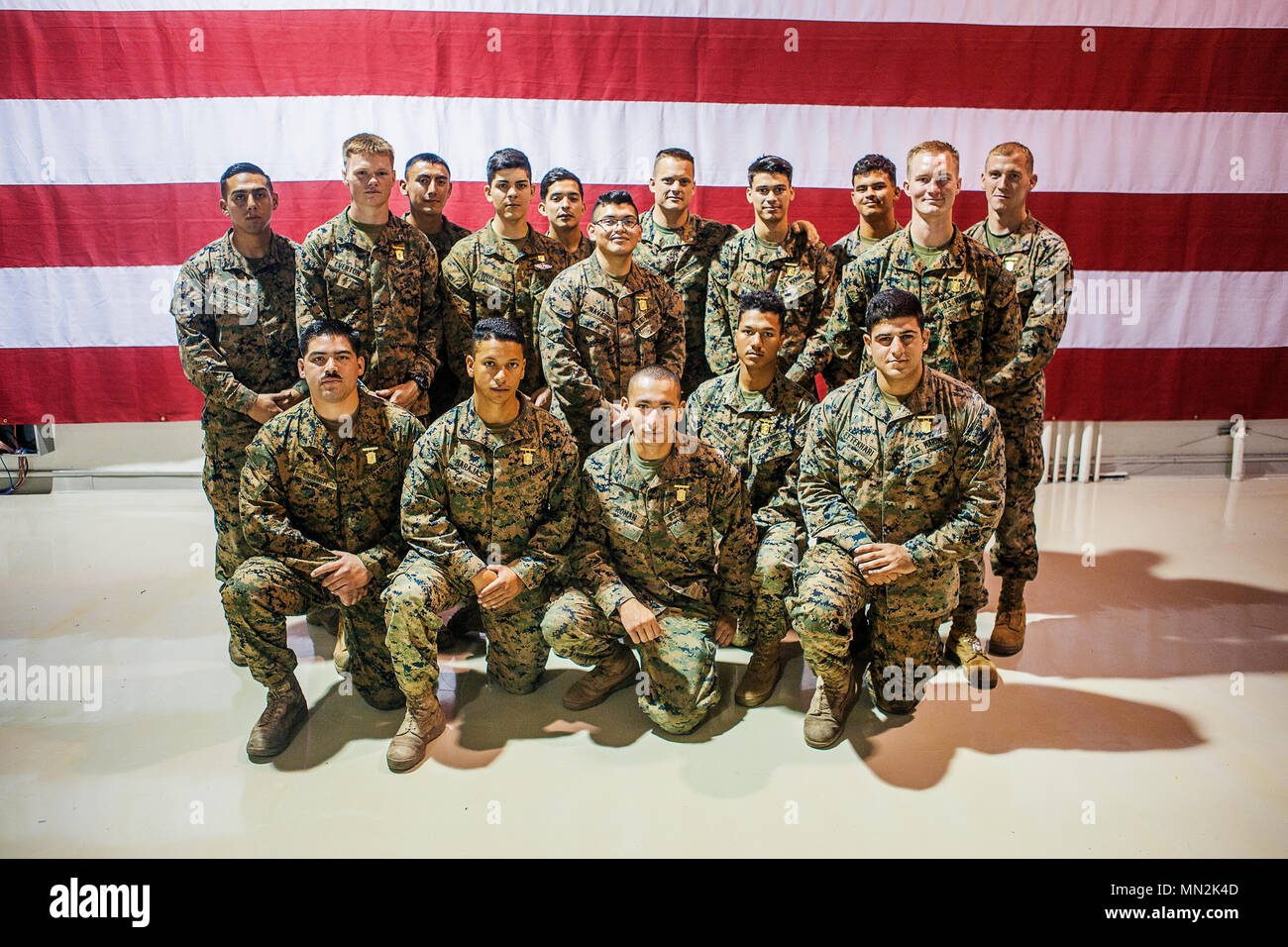 U.S. Marines and Sailor with Super Squad Competition 2nd Squad, out of ...