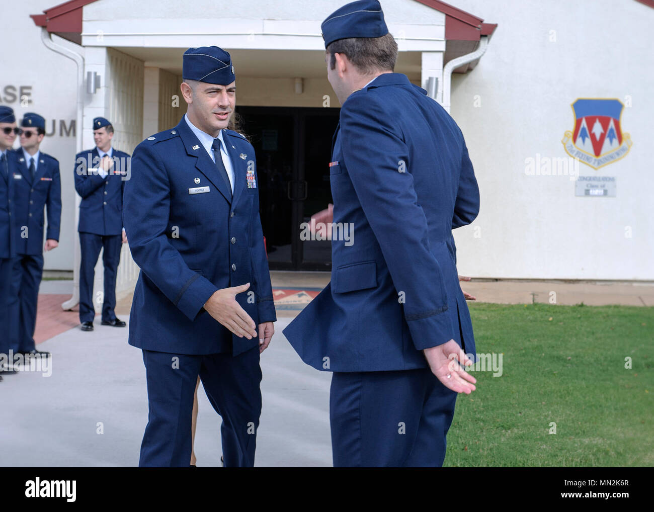 Lt. Col. Alexander Heyman, the 71st Student Squadron commander ...