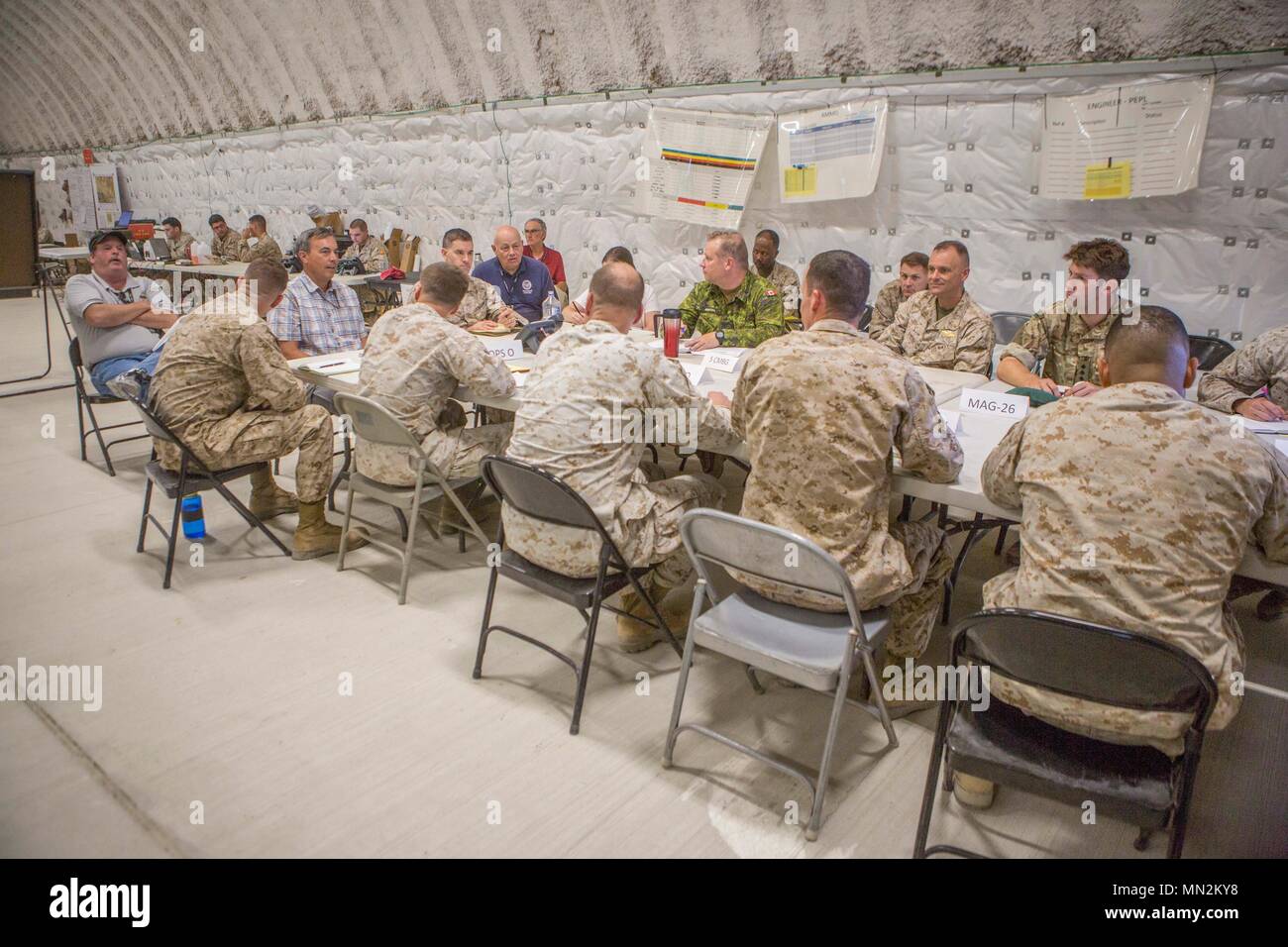 U.S. Marines with 2nd Civil Affairs Group, multinational forces, and ...