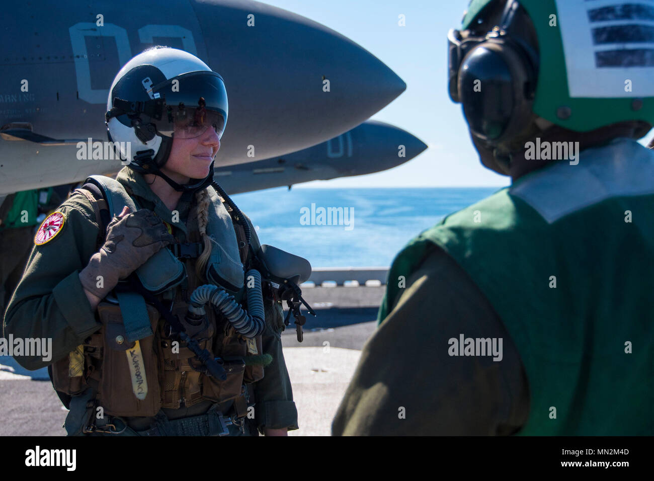 170813-N-TH560-335 CORAL SEA (Aug. 13, 2017) Capt. Kelsey Casey, from ...