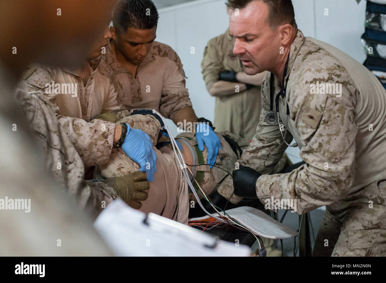 U.S. Navy LCDR James Hartwell with the Shock Trauma Platoon, Special ...