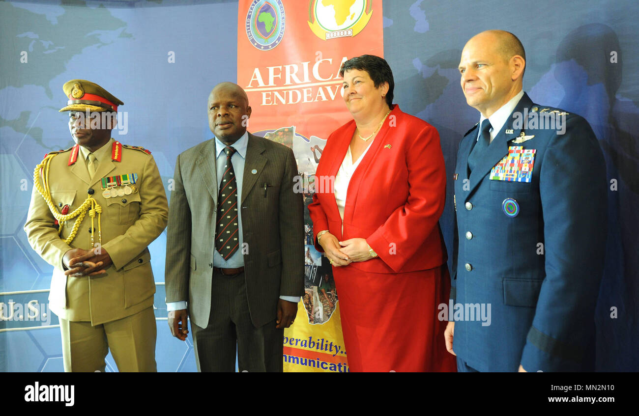 LILONGWE, Malawi - (from left to right) Gen. Griffin S. Phiri ...