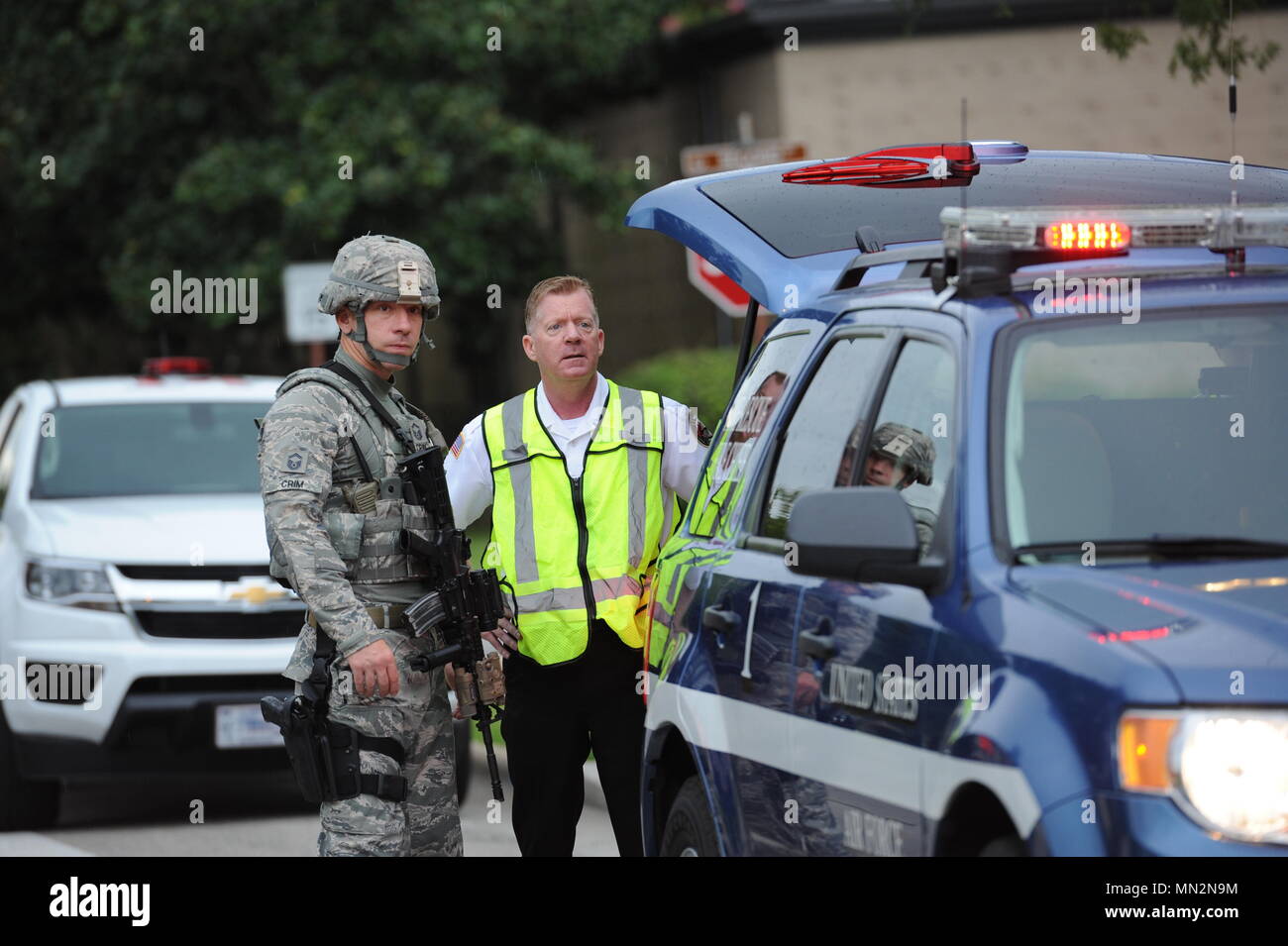 Senior Master Sgt. Richard Crim, 81st Security Forces Squadron manager ...