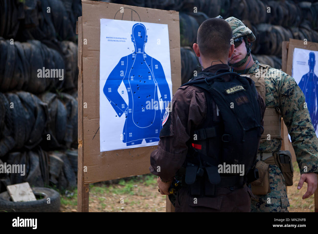 U.S. Marine Cpl. Dylan J. Kelly, infantry trainer with Mobile Training ...