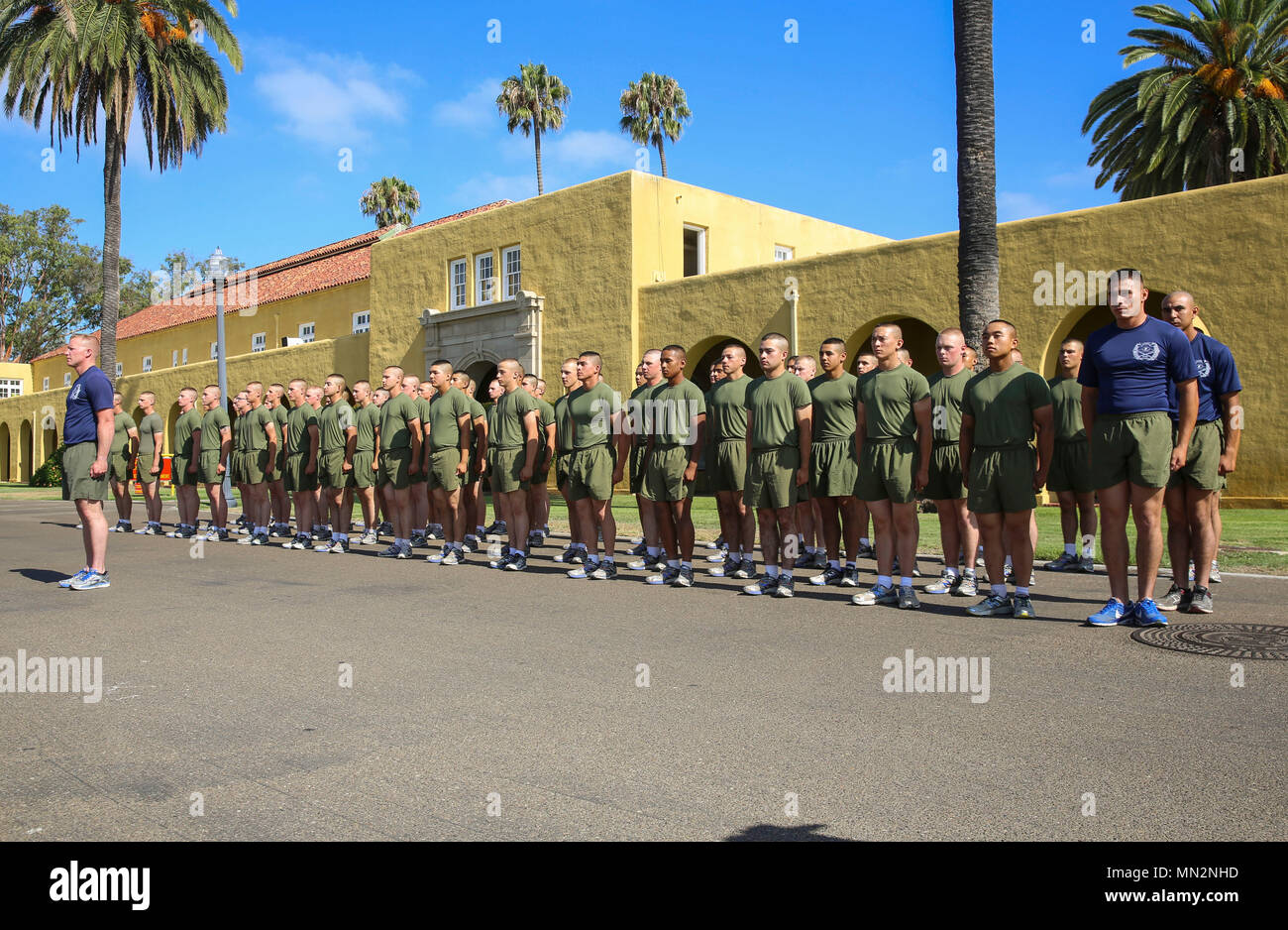 The new Marines of Kilo Company, 3rd Recruit Training Battalion ...