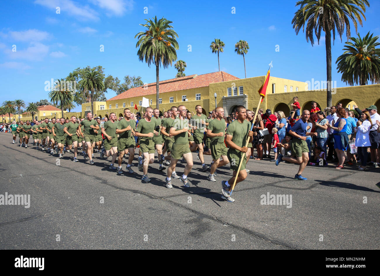 The new Marines of Kilo Company, 3rd Recruit Training Battalion ...