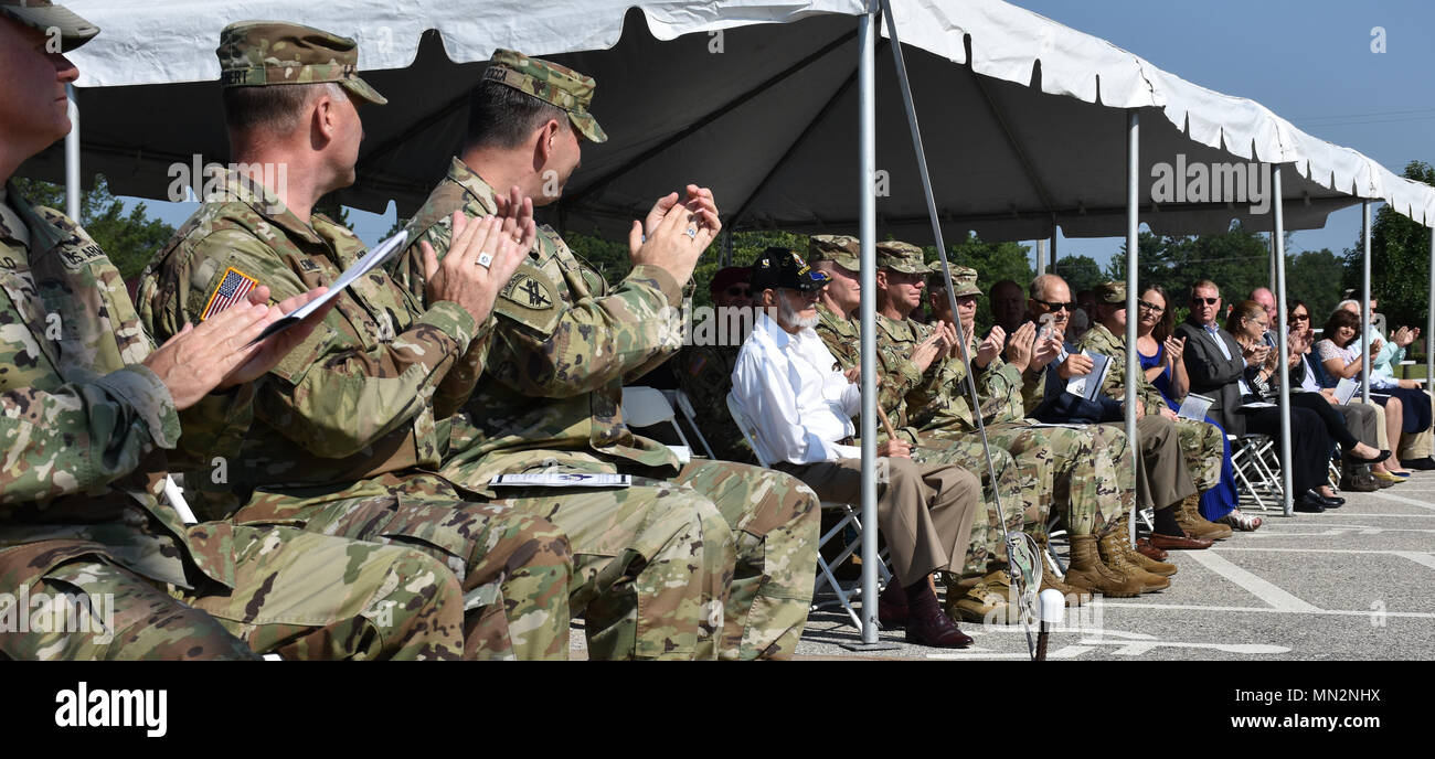 Major General Patrick Reinert (left), commanding general of the 88th ...