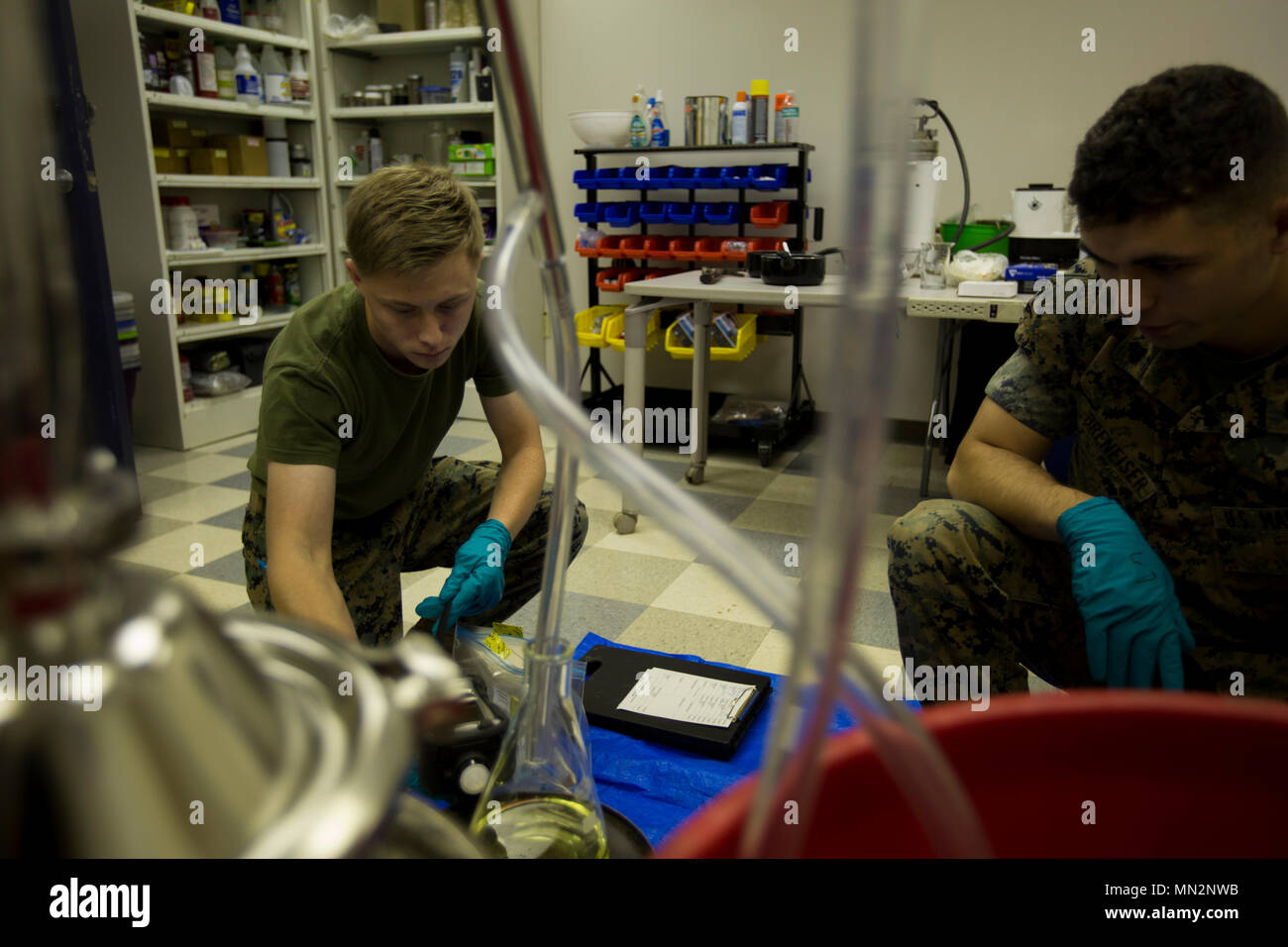 U.S. Marine Corps Lance Cpl. Bradley Kitchens, with Headquarters ...