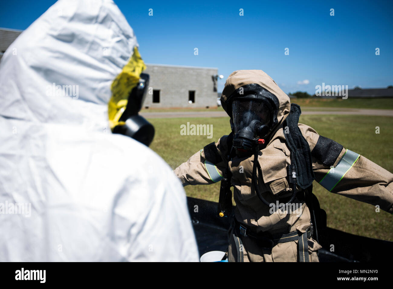 U.S. Marine Corps Cpl. Nick Wolosonowich, left, and Sgt. Rebecca ...