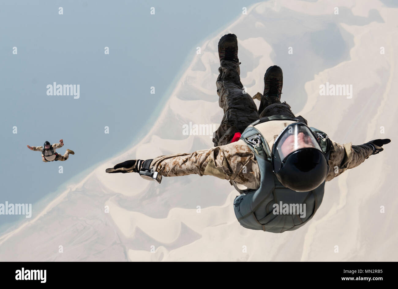 U.S. special operations members conduct a military free-fall Friendship ...