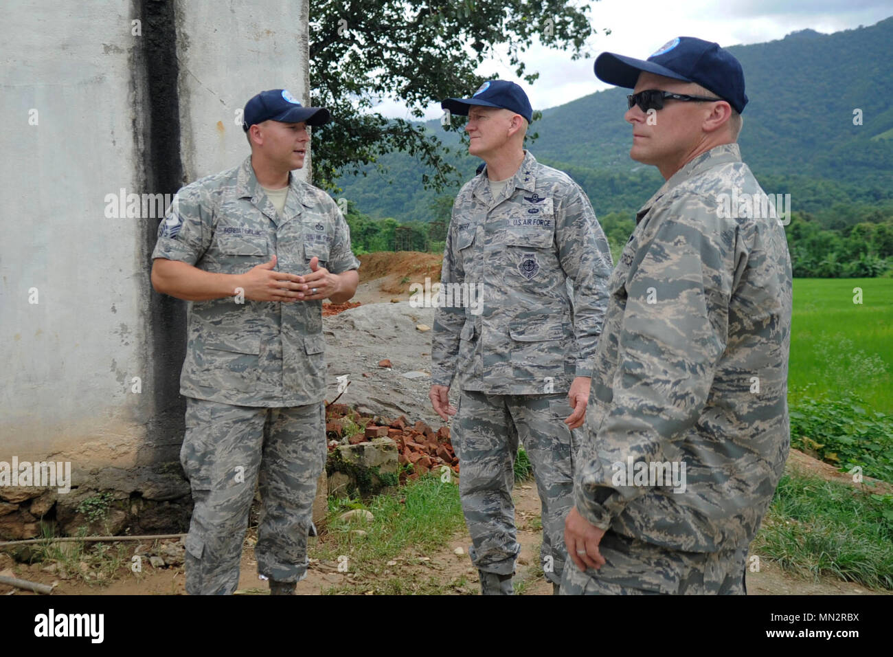 U.S. Air Force Master Sgt. Norman Fabregat-LeBlanc, 647th CES heavy ...