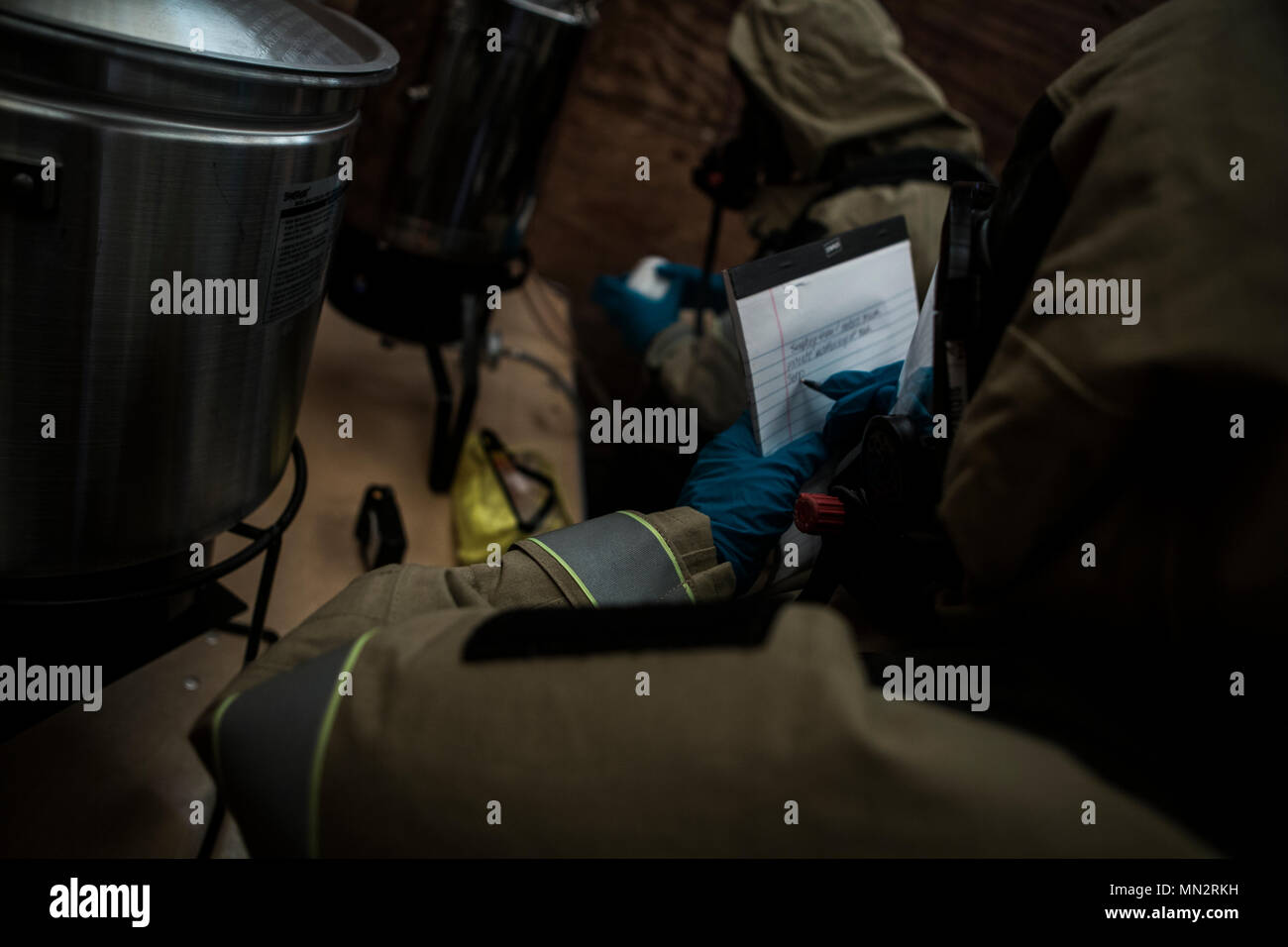 2nd Marine Division Headquarters Battalion Marines conduct DRSKO CBRN ...