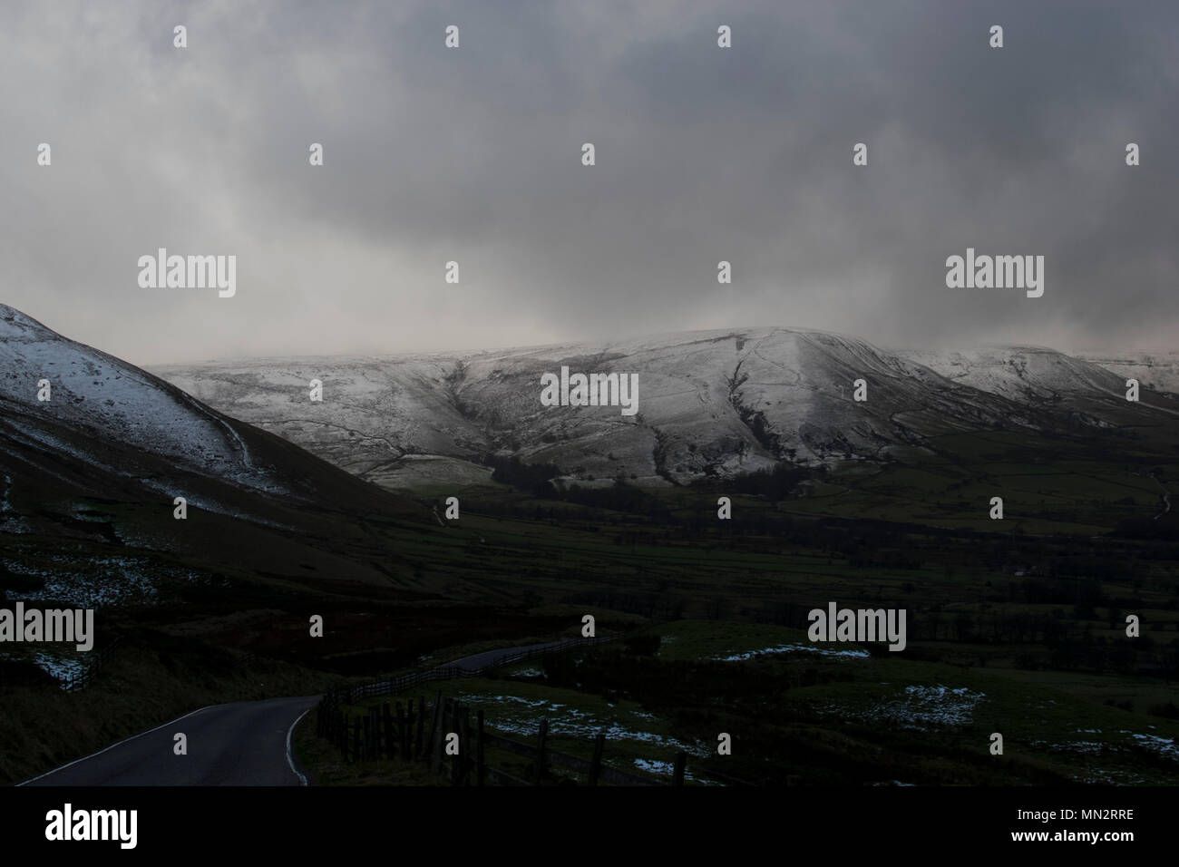 Winnats pass snow road hi-res stock photography and images - Alamy