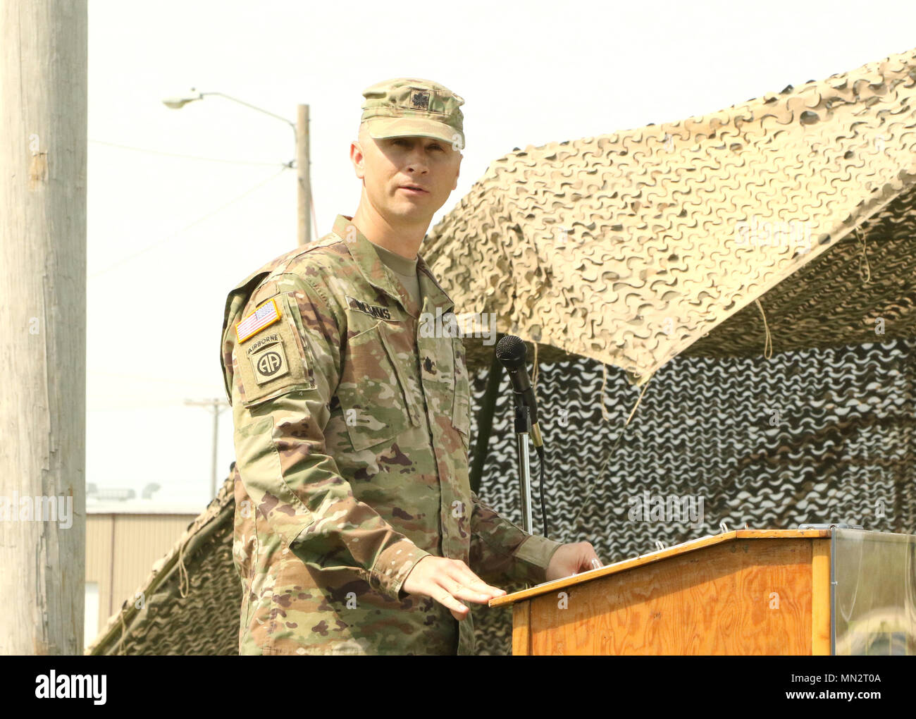 Lt. Col. Carlin Williams, incoming commander, 2nd Battalion, 137th ...