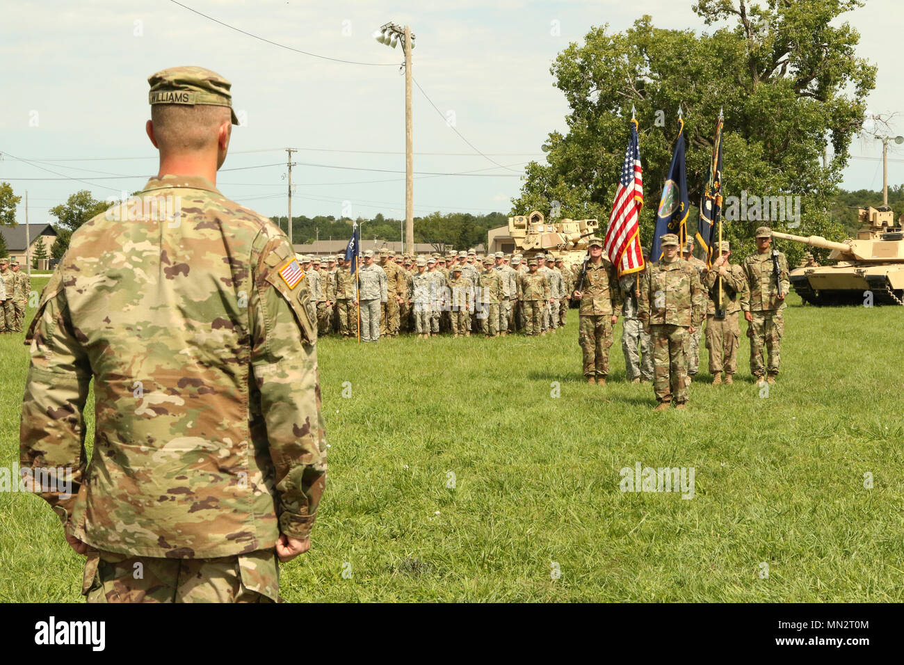 Lt. Col. Carlin Williams, incoming commander, 2nd Battalion, 137th ...