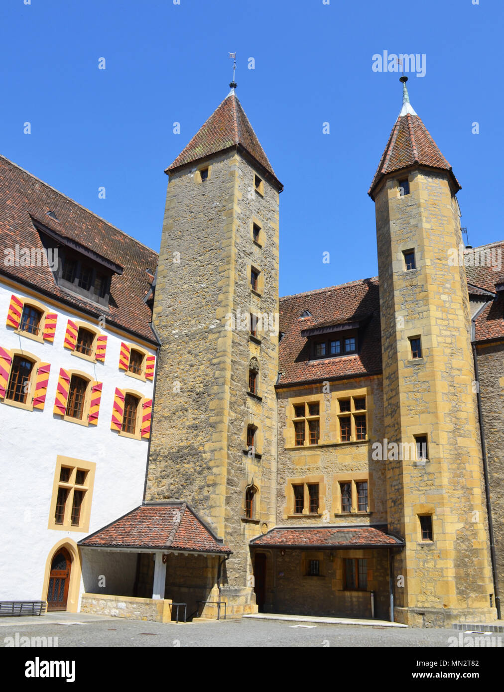 Inside the Neuchatel Castle, Switzerland Stock Photo - Alamy