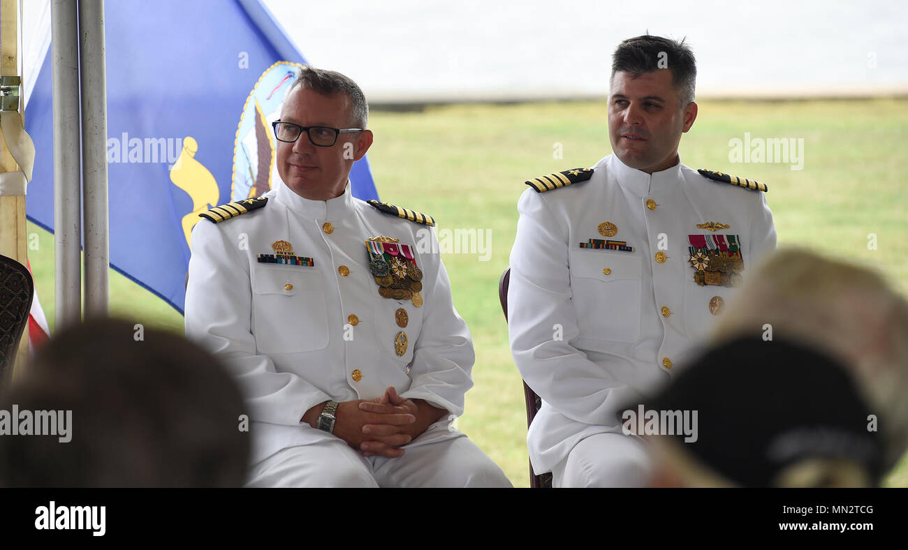 170818-N-RX668-205 NEWPORT, R.I. (Aug. 18, 2017) Capt. Dennis Boyer ...
