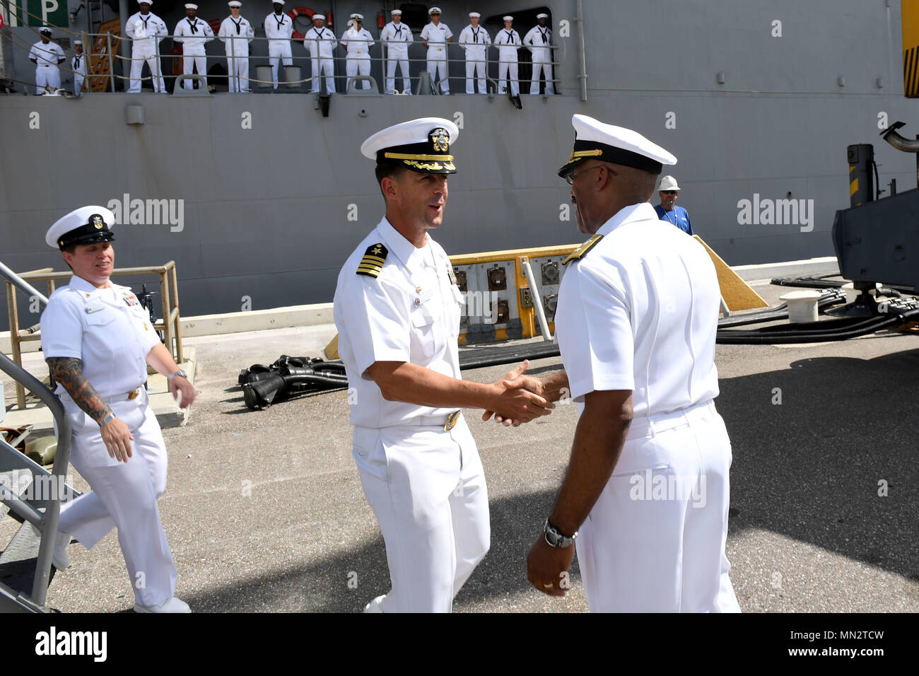 170821-N-JX484-096 JACKSONVILLE, Fla. (Aug. 19, 2017) Rear Adm. Jesse ...