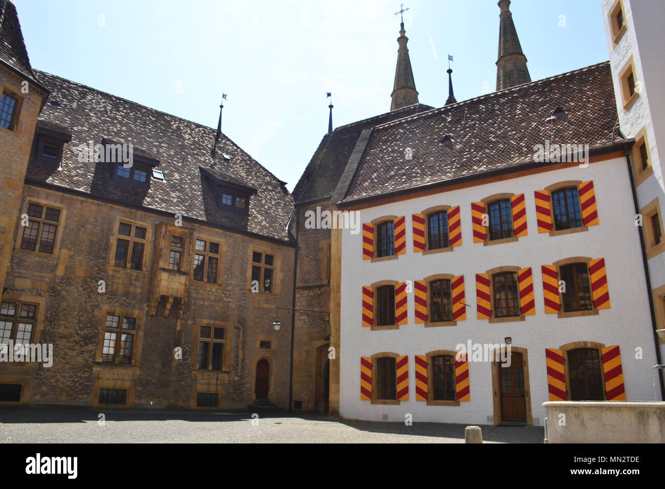 Inside the Neuchatel Castle, Switzerland Stock Photo - Alamy