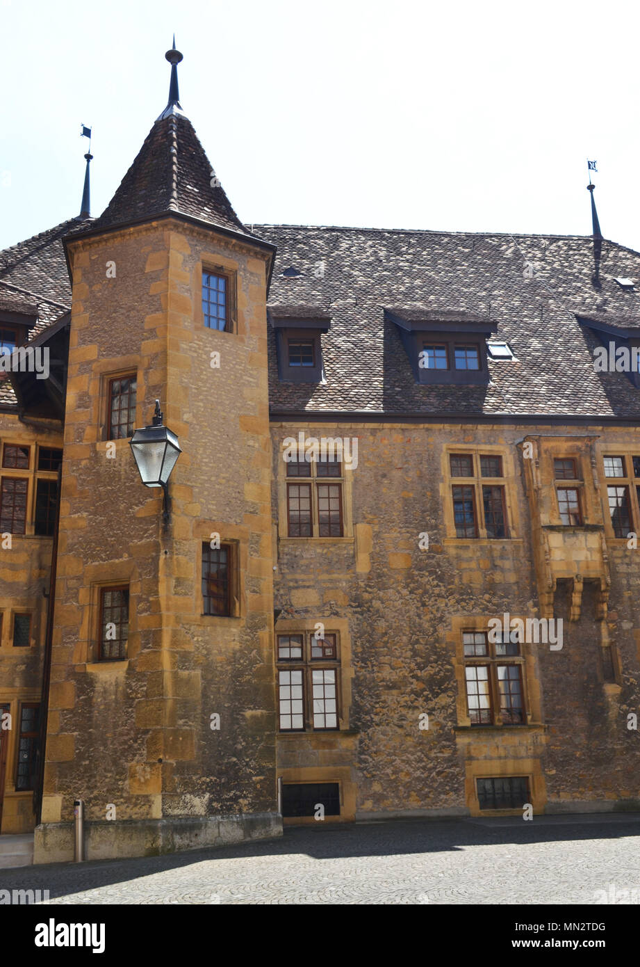 Inside the Neuchatel Castle, Switzerland Stock Photo - Alamy
