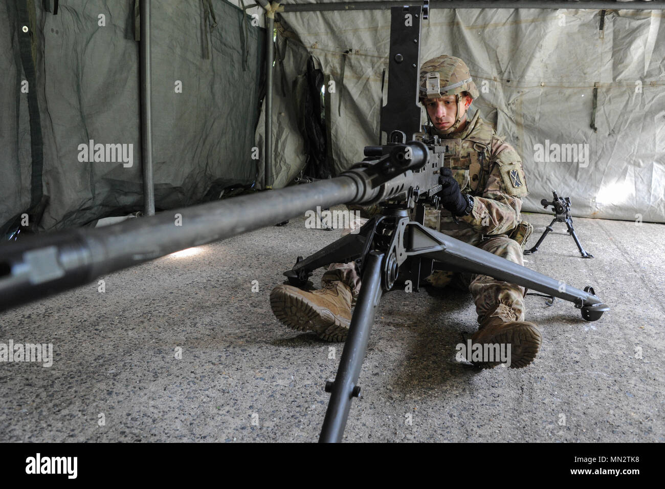 U.S. Army 1st Lt. Eric Murray with 10th Army Air and Missile Defense ...