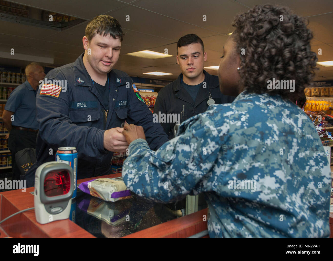 170823-N-SA412-035 NORFOLK (Aug. 23, 2017) Ship's Serviceman 3rd Class ...