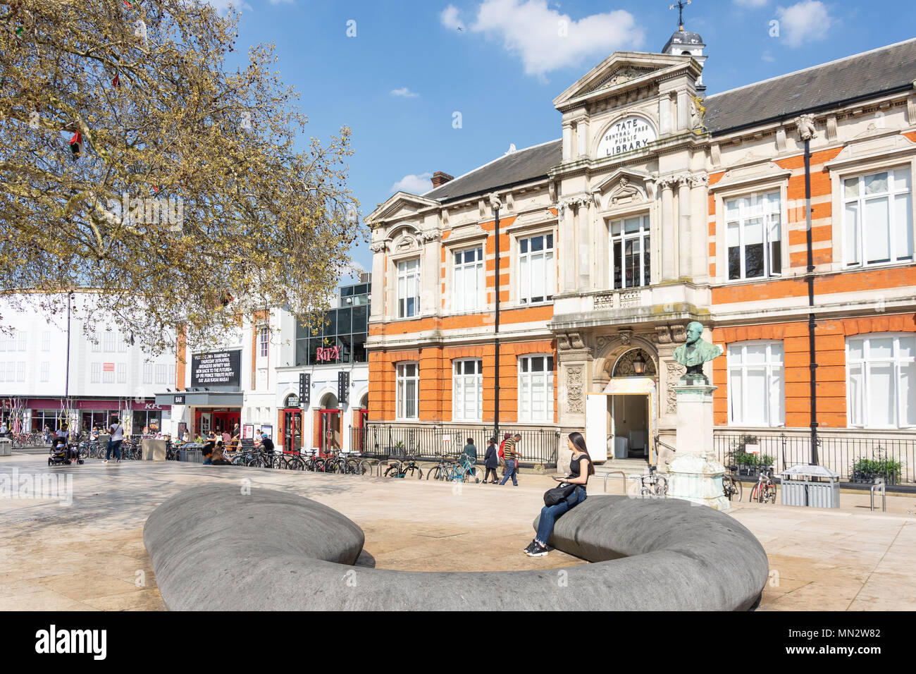 Tate public library sculpture square the ritzy cinema brixton ov hi-res ...