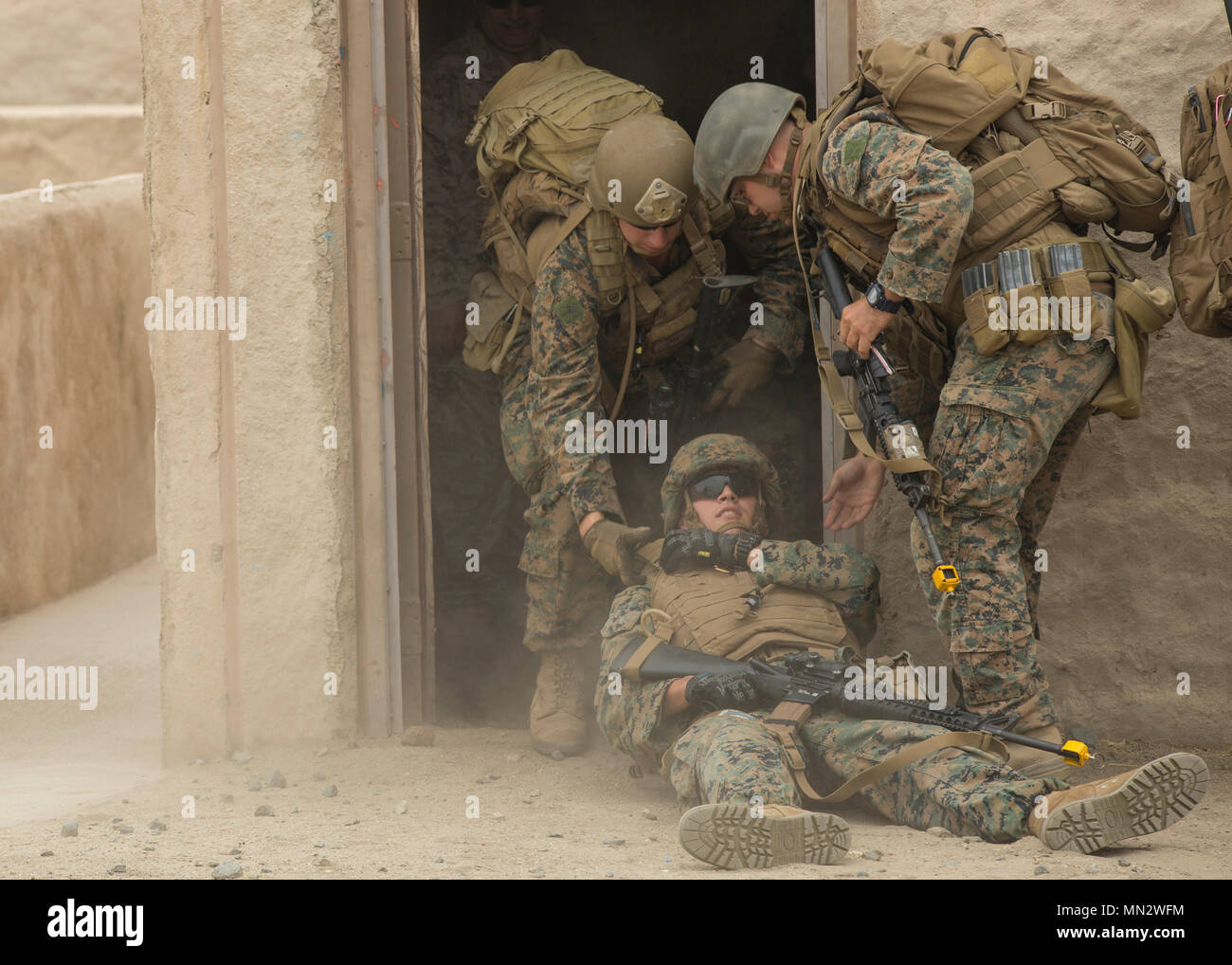 Marines with the 1st Air Naval Gunfire Liaison Company (ANGLICO), buddy ...