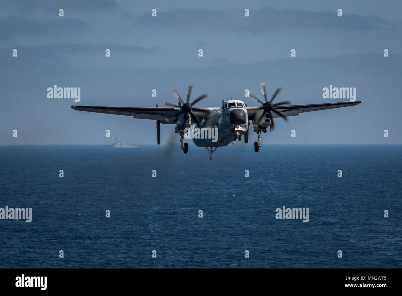 170822-N-VN584-450 PACIFIC OCEAN (Aug. 22, 2017) A C-2A Greyhound ...