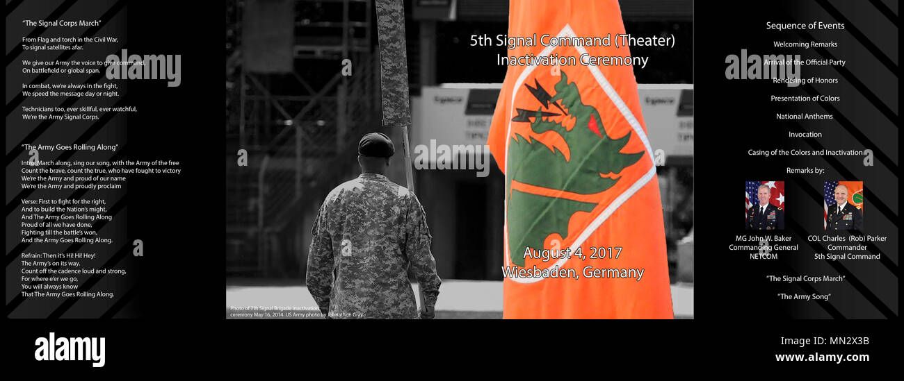 5th Signal Command Inactivated August 4, 2017, at Clay Kaserne ...
