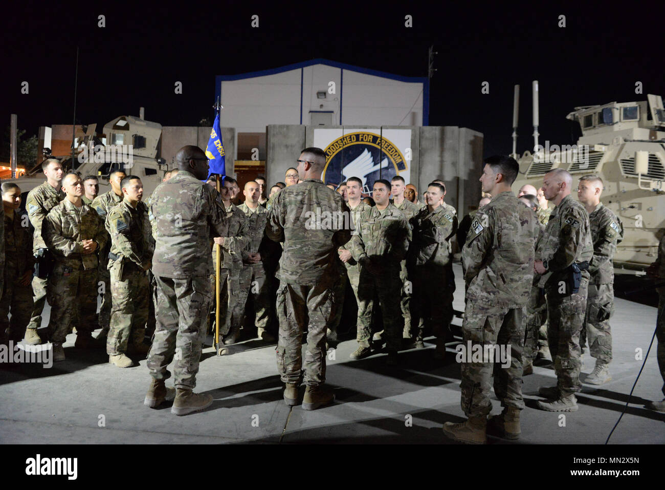 Task Force Spartan leadership discusses the history of the 1st Armored ...