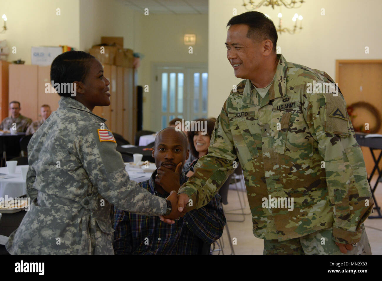 Brig. Gen. Antonio Aguto (right), Commanding General of the 7th Army ...