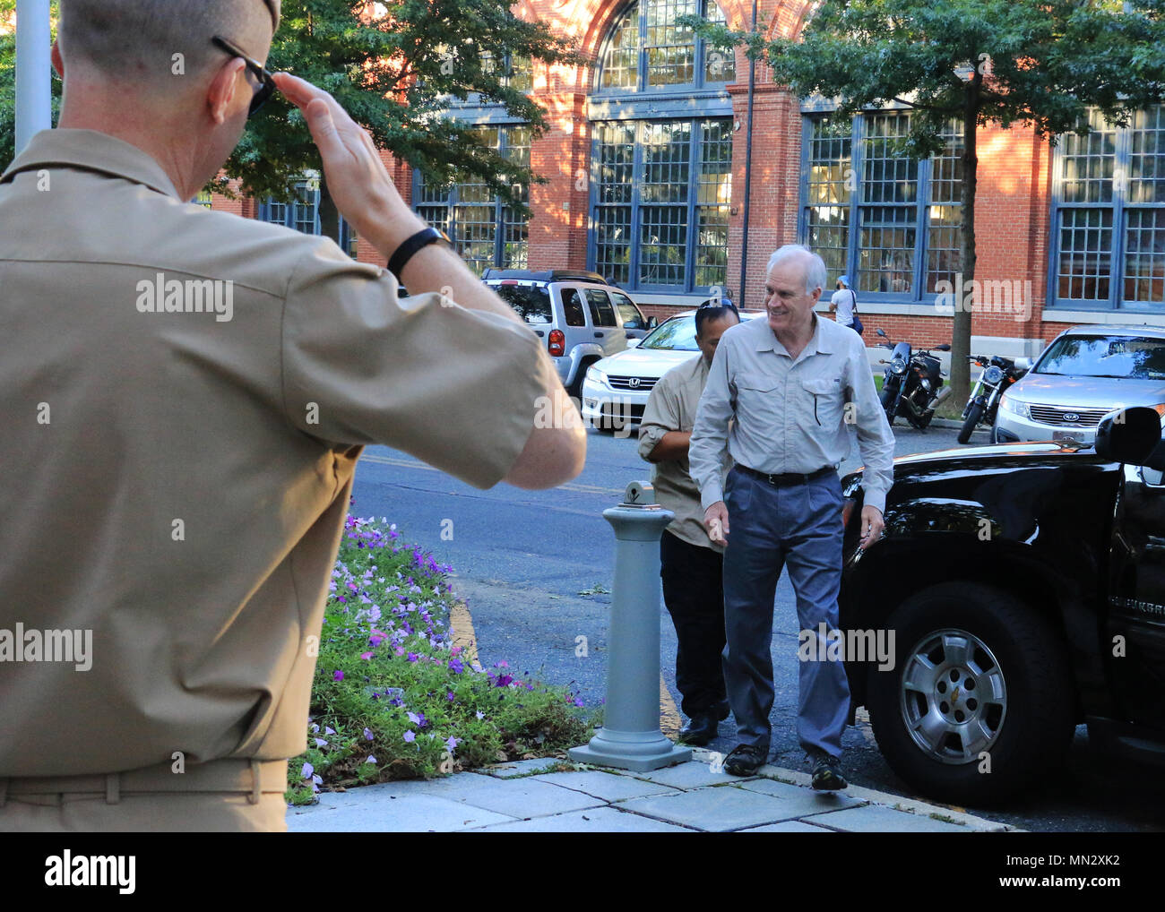 Capt. Francis E. Spencer III, commanding officer of Naval Surface ...