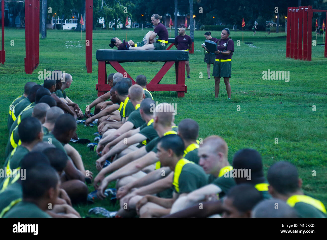 U.S. Marine Corps drill instructors with November Company, 4th ...