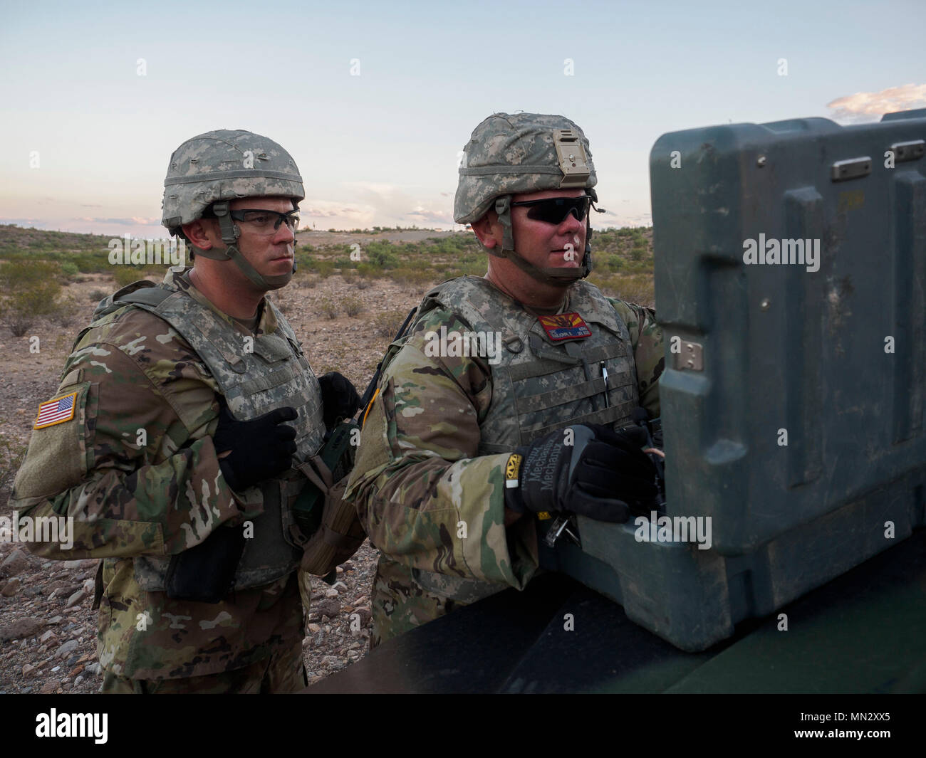 Arizona Army National Guard Cpl. Dakota Hodge and Spc. Brian Rabjohn ...