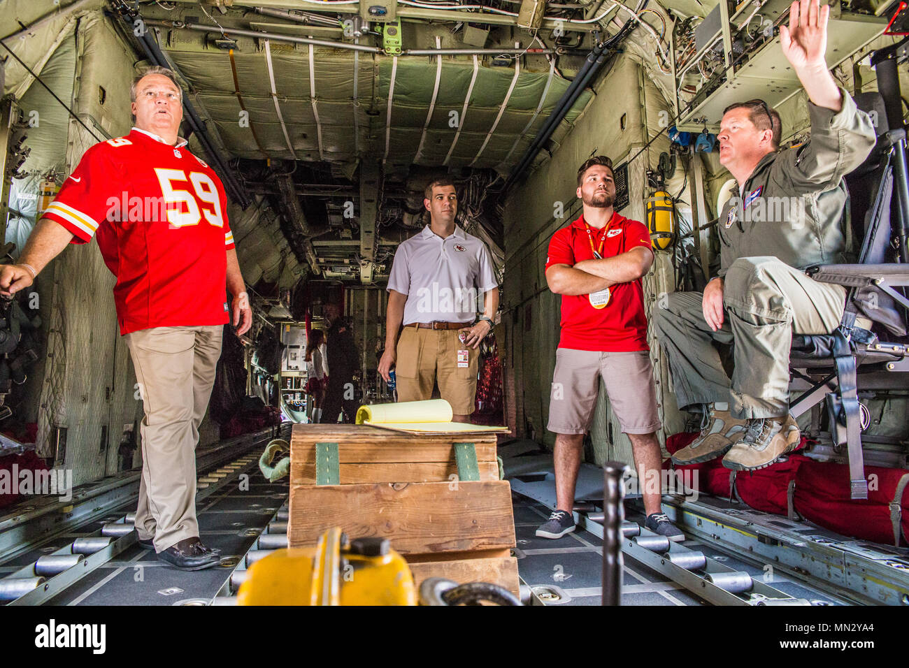 U.S. Air Force Col. John Cluck, vice-commander of the 139th Airlift ...