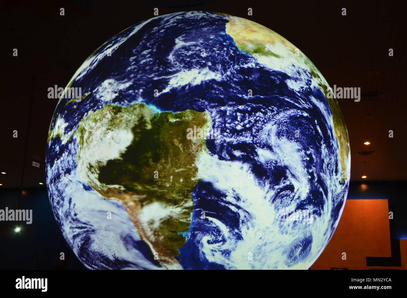 Earth globe model in the National Museum of Natural Science, Taichung ...